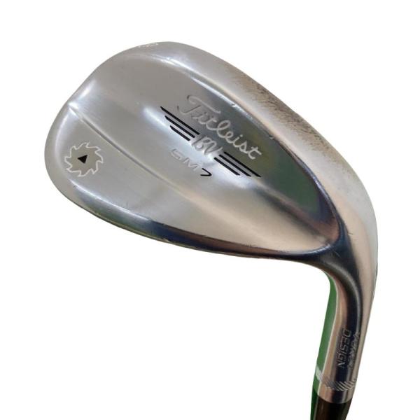 中古　Dランク　タイトリスト　ＶＯＫＥＹ　ＶＯＫＥＹ　ＳＰＩＮ　ＭＩＬＬＥＤ　ＳＭ７　ツアークロム　５８°／１４°Ｋ　ウェッジ　Ｄｙｎａｍｉｃ　Ｇｏｌｄ 　フレックスＳ ロフト角:58.00