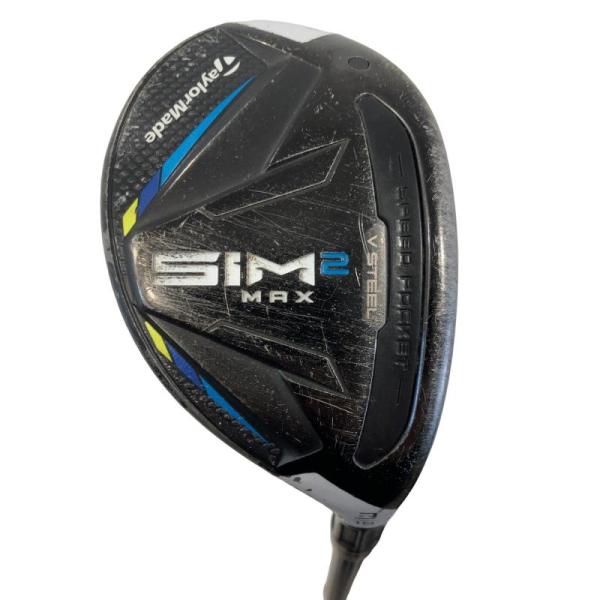 中古　Dランク　テーラーメイド　ＳＩＭ２　ＳＩＭ２　ＭＡＸ　Ｕ３　ユーティリティ　ＴＥＮＳＥＩ　ＢＬＵＥ　ＴＭ６０（ＳＩＭ２　ＵＴ） 　フレックスＲ ロフト角:19.00