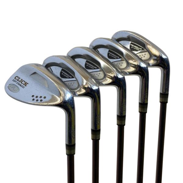 中古　Dランク　ルーツゴルフ（旧ゴーセン）　ＲＯＯＴＳ　ＲＯＯＴＳ　ＣＬＩＣＫ　ＩＲＯＮ　６Ｓ（実本数：５本セット）　アイアンセット　プレミアム（アイアン） 　フレックスＲ ロフト角:23.50