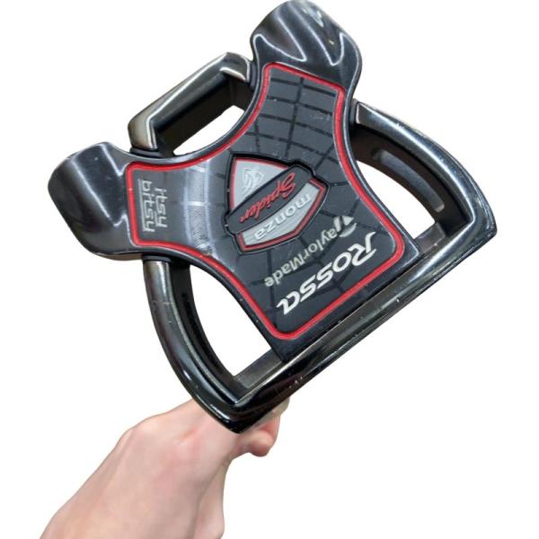 中古　Cランク　テーラーメイド　Ｒｏｓｓａ　ａｇｓｉ＋　Ｒｏｓｓａ　ａｇｓｉ＋　ｉｔｓｙ　ｂｉｔｓｙ　ＳＰＩＤＥＲ　ダブルベンド（Ｂｌａｃｋ）　３４インチ　パター　スチール 　フレックスその他 ロフト角:2.50