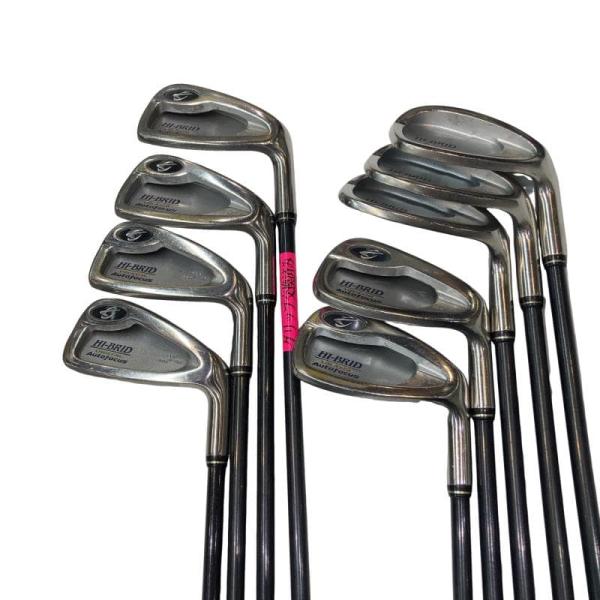 中古　Dランク　ダンロップ　ＨＩ−ＢＲＩＤ　ＨＩ−ＢＲＩＤ　ＤＩＧＩＴＡＬ　Ａｕｔｏｆｏｃｕｓ　１０Ｓ（実本数：９本セット）　アイアンセット　ＨＩ−ＢＲＩＤ　ＨＢ−１００ 　フレックスＳ ロフト角:25.00