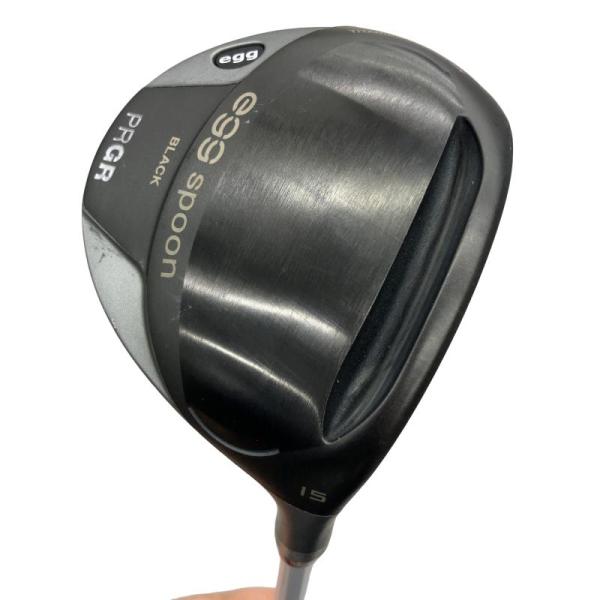 中古　Cランク　プロギア　ｅｇｇ　ｅｇｇ　ｓｐｏｏｎ　ＢＬＡＣＫ　１５°　フェアウェイウッド　リシャフト 　フレックスその他 ロフト角:15.00