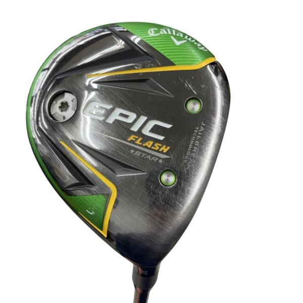 中古　Cランク　キャロウェイ　ＥＰＩＣ　ＦＬＡＳＨ　ＥＰＩＣ　ＦＬＡＳＨ　ＳＴＡＲ　　３Ｗ　フェアウェイウッド　純正特注シャフト 　フレックスＳ ロフト角:15.00