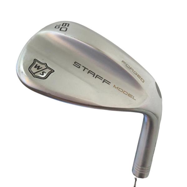 中古　Cランク　ウィルソン　Ｗｉｌｓｏｎ　ｓｔａｆｆ　Ｗｉｌｓｏｎ　ｓｔａｆｆ　ＳＴＡＦＦ　ＭＯＤＥＬ　ＴＯＵＲ　ＧＲＩＮＤ　６０°／１０°　ウェッジ　リシャフト 　フレックスその他 ロフト角:60.00