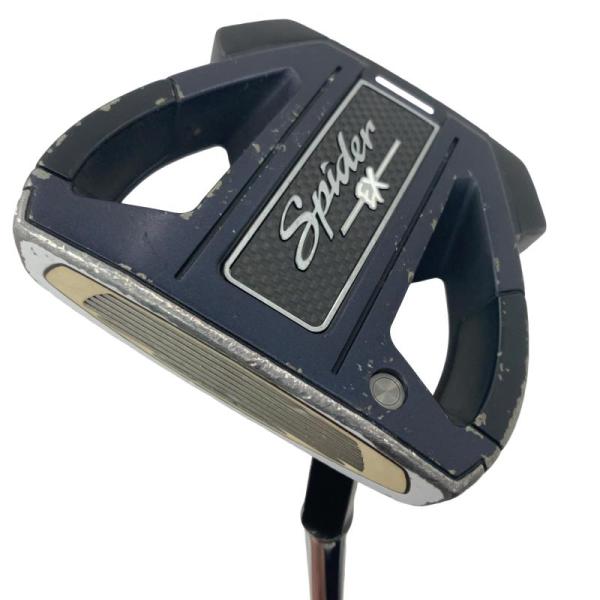 中古　Dランク　テーラーメイド　Ｓｐｉｄｅｒ　ＥＸ　Ｓｐｉｄｅｒ　ＥＸ　ＮＡＶＹ／ＷＨＩＴＥ　スモールスラント　３４インチ　レフティ　パター　スチール 　フレックスその他 ロフト角:3.00