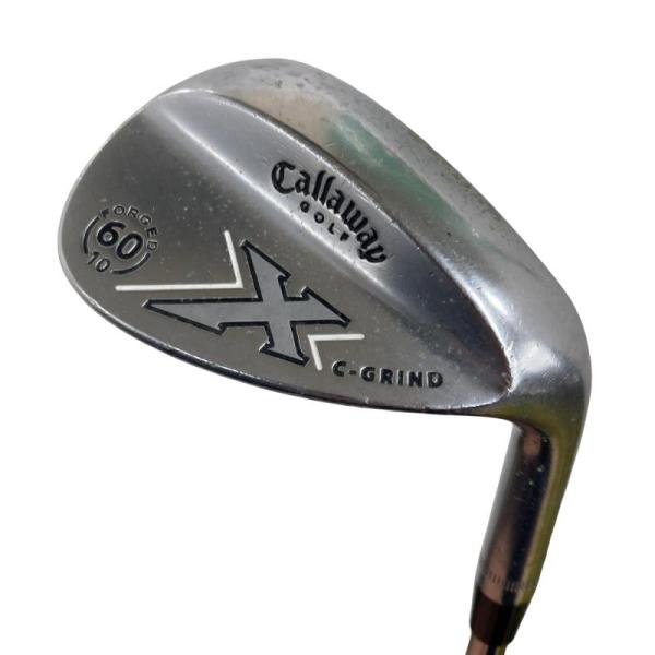 中古　Eランク　キャロウェイ　Ｘ　Ｘ　ＦＯＲＧＥＤ　ミルキークロム　６０ＭＤ−１０　Ｃ−ＧＲＩＮＤ　ウェッジ　Ｄｙｎａｍｉｃ　Ｇｏｌｄ 　フレックスＳ ロフト角:60.00
