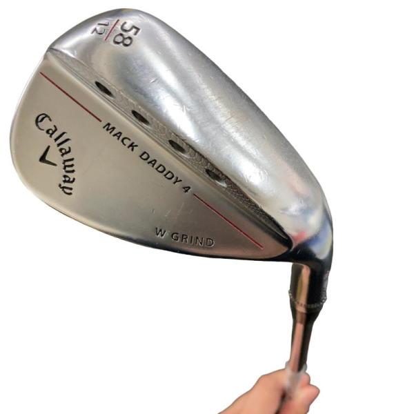 中古　Cランク　キャロウェイ　ＭＡＣＫ　ＤＡＤＤＹ　ＭＡＣＫ　ＤＡＤＤＹ　４　クロムメッキ　５８°／１２°Ｗ　ウェッジ　ＮＳ　ＰＲＯ　ＭＯＤＵＳ３　ＴＯＵＲ１２０ 　フレックスＳ ロフト角:58.00