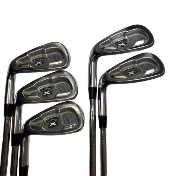 中古　Dランク　キャロウェイ　Ｘ　Ｘ　ＦＯＲＧＥＤ（２００９）（新溝適合）　６Ｓ　レフティ（実本数：５本セット）　アイアンセット　純正特注シャフト 　フレックスその他 ロフト角:26.00