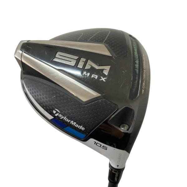 中古　Dランク　テーラーメイド　ＳＩＭ　ＳＩＭ　ＭＡＸ　１０．５°　ドライバー　ＴＥＮＳＥＩ　ＢＬＵＥ　ＴＭ５０（ＤＲ） 　フレックスＳＲ ロフト角:10.50