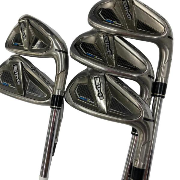 中古　Cランク　テーラーメイド　ＳＩＭ２　ＳＩＭ２　ＭＡＸ・ＯＳ　　５Ｓ（実本数：５本セット）　アイアンセット　ＫＢＳ　ＭＡＸ　ＭＴ８５　ＪＰ 　フレックスＳ ロフト角:25.50