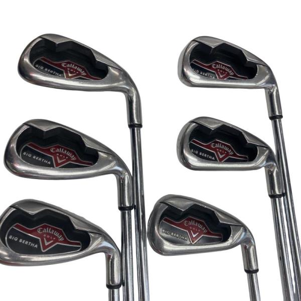 中古　Dランク　キャロウェイ　ＢＩＧ　ＢＥＲＴＨＡ　ＢＩＧ　ＢＥＲＴＨＡ　ＩＲＯＮＳ（２００６）　　６Ｓ（実本数：６本セット）　アイアンセット　ＮＳ　ＰＲＯ　９５０ＧＨ 　フレックスＳ ロフト角:26.00