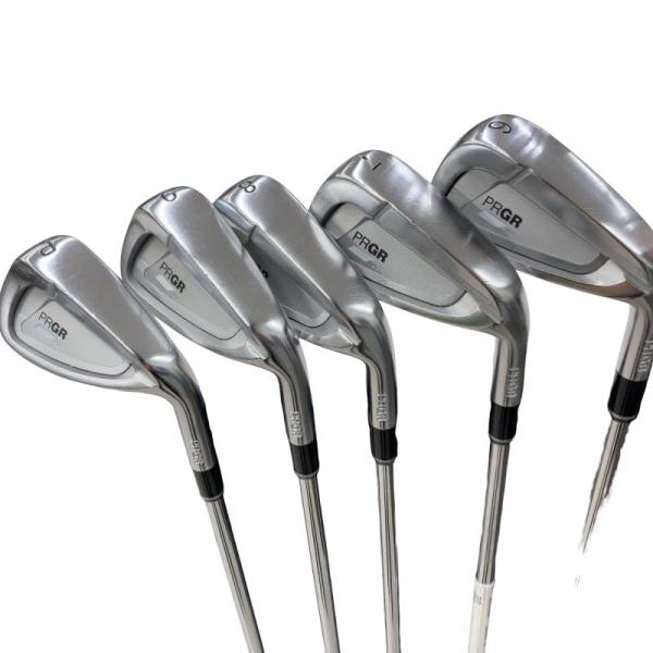 中古　Cランク　プロギア　ＰＲＧＲ　ＰＲＧＲ　０２　５Ｓ（実本数：５本セット）　アイアンセット　スペックスチールＩＩＩ　Ｖｅｒ．２ 　フレックスＳ ロフト角:29.00