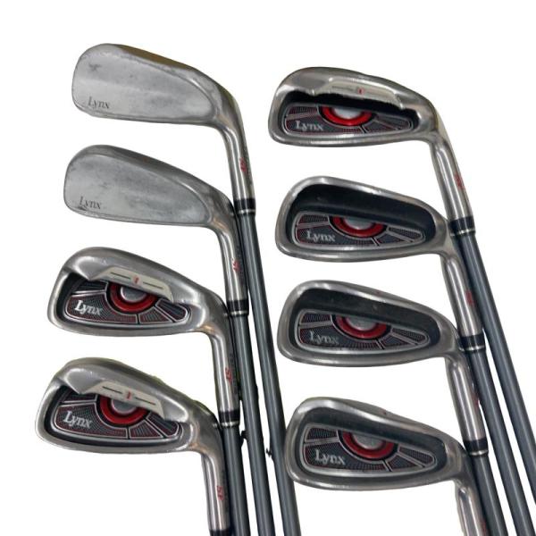中古　Cランク　リンクス　ＰＲＥＤＡＴＯＲ　ＰＲＥＤＡＴＯＲ　ＳＦ　８Ｓ（実本数：８本セット）　アイアンセット　オリジナルカーボン 　フレックスＲ ロフト角:24.00