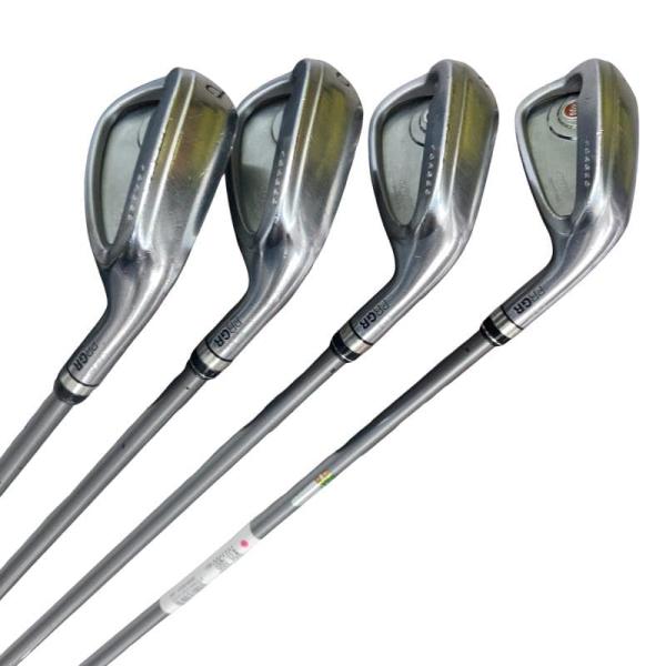 中古　Cランク　プロギア　ｅｇｇ　ｅｇｇ　ＰＦ（２０１７）　　４Ｓ（実本数：４本セット）　アイアンセット　ｅｇｇオリジナルカーボン 　フレックスＳＲ ロフト角:26.00