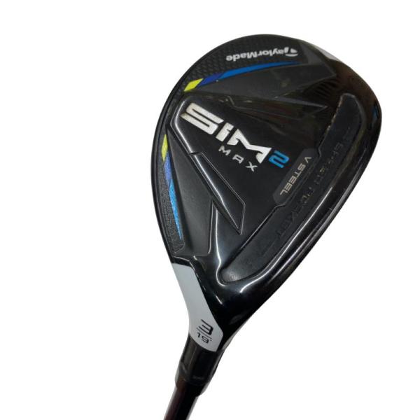 中古　Cランク　テーラーメイド　ＳＩＭ２　ＳＩＭ２　ＭＡＸ　Ｕ３　ユーティリティ　ＴＥＮＳＥＩ　ＢＬＵＥ　ＴＭ６０（ＳＩＭ２　ＵＴ） 　フレックスＲ ロフト角:19.00
