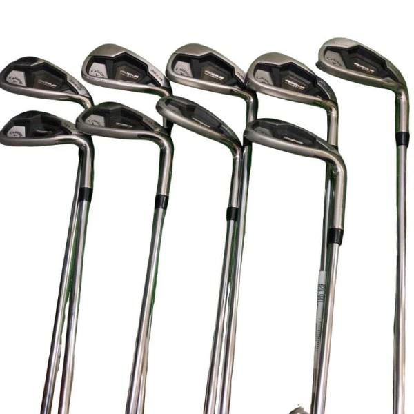 中古　Cランク　キャロウェイ　ＲＯＧＵＥ　ＳＴ　ＲＯＧＵＥ　ＳＴ　ＭＡＸ　ＯＳ　　９Ｓ（実本数：９本セット）　アイアンセット　純正特注シャフト 　フレックスＲ ロフト角:28.50