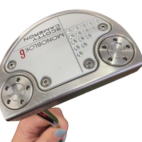 中古　Bランク　タイトリスト　ＳＣＯＴＴＹ　ＣＡＭＥＲＯＮ　ＭＯＮＯＢＬＯＫ　ＳＣＯＴＴＹ　ＣＡＭＥＲＯＮ　ＭＯＮＯＢＬＯＫ　６　３４インチ　パター　スチール 　フレックスその他 ロフト角:3.50