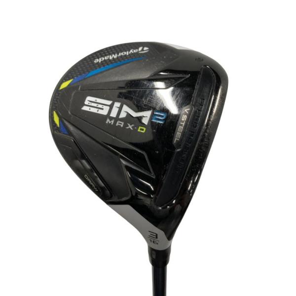 中古　Cランク　テーラーメイド　ＳＩＭ２　ＳＩＭ２　ＭＡＸ−Ｄ　３Ｗ　フェアウェイウッド　ＴＥＮＳＥＩ　ＢＬＵＥ　ＴＭ５０（ＳＩＭ２　ＦＷ） 　フレックスＳ ロフト角:16.00