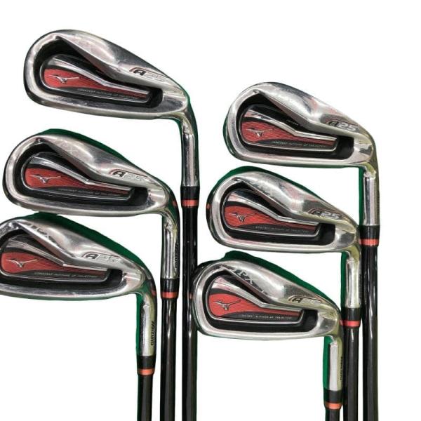 中古　Dランク　ミズノ　ＪＰＸ　ＪＰＸ　Ａ２５　　６Ｓ（実本数：６本セット）　アイアンセット　ＱＵＡＤ　ＪＰＸ　Ａ２５（アイアン） 　フレックスＲ ロフト角:27.00