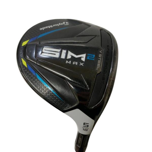 中古　Cランク　テーラーメイド　ＳＩＭ２　ＳＩＭ２　ＭＡＸ　５Ｗ　フェアウェイウッド　ＴＥＮＳＥＩ　ＢＬＵＥ　ＴＭ５０（ＳＩＭ２　ＦＷ） 　フレックスＳ ロフト角:18.00