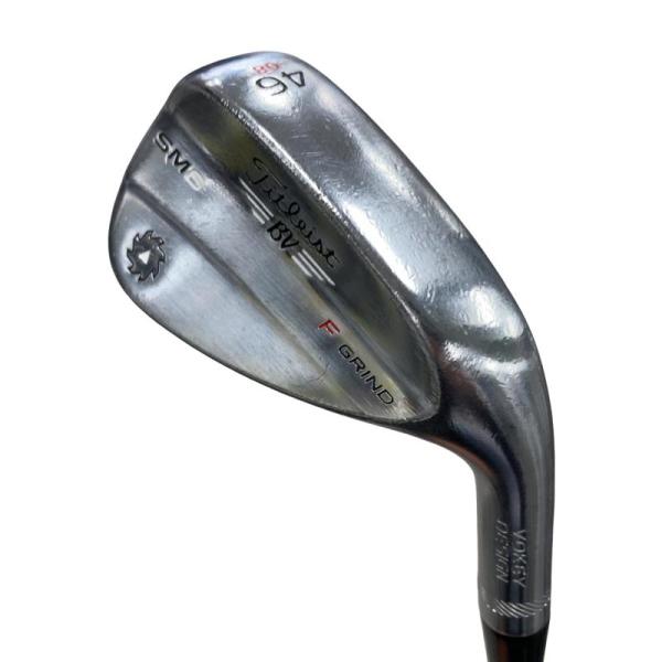 中古　Dランク　タイトリスト　ＶＯＫＥＹ　ＶＯＫＥＹ　ＳＰＩＮ　ＭＩＬＬＥＤ　ＳＭ６　ツアークロム　４６°／０８°Ｆ　ウェッジ　Ｄｙｎａｍｉｃ　Ｇｏｌｄ 　フレックスＳ ロフト角:46.00