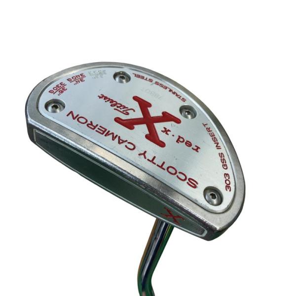 中古　Cランク　タイトリスト　ＳＣＯＴＴＹ　ＣＡＭＥＲＯＮ　ＲＥＤ　Ｘ　ＳＣＯＴＴＹ　ＣＡＭＥＲＯＮ　ＲＥＤ　Ｘ　３５インチ　レフティ　パター　スチール 　フレックスその他 ロフト角:4.00