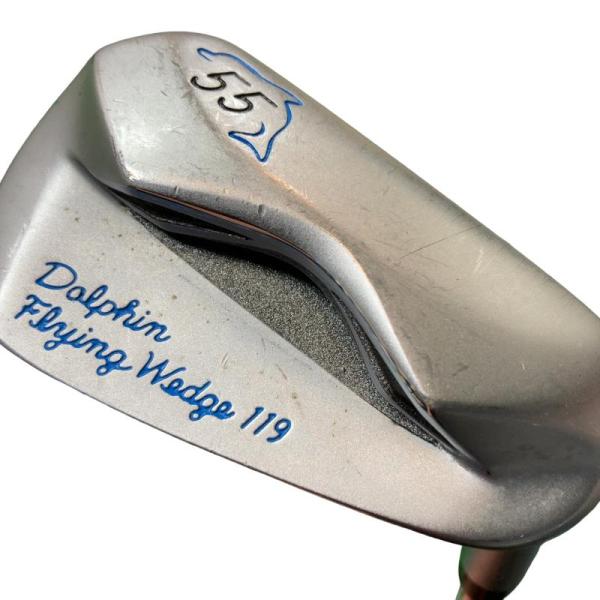 中古　Cランク　キャスコ　Ｄｏｌｐｈｉｎ　Ｆｌｙｉｎｇ　Ｗｅｄｇｅ　Ｄｏｌｐｈｉｎ　Ｆｌｙｉｎｇ　Ｗｅｄｇｅ　ＤＦＷ−１１９　５５°　３４インチ（ジャンボグリップ）　ウェッジ　Ｄｏｌｐｈｉｎ　オリジナルスチール 　フレックスその他 ロフト角...