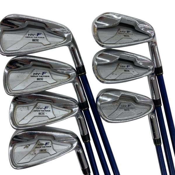 中古　Dランク　マグレガー　ＭＡＣＴＥＣ　ＭＡＣＴＥＣ　ＮＶ−Ｆ（ＢＬＵＥ）　　９Ｓ（実本数：７本セット）　アイアンセット　ＭＮ−５１５４ｉ 　フレックスＳ ロフト角:24.00