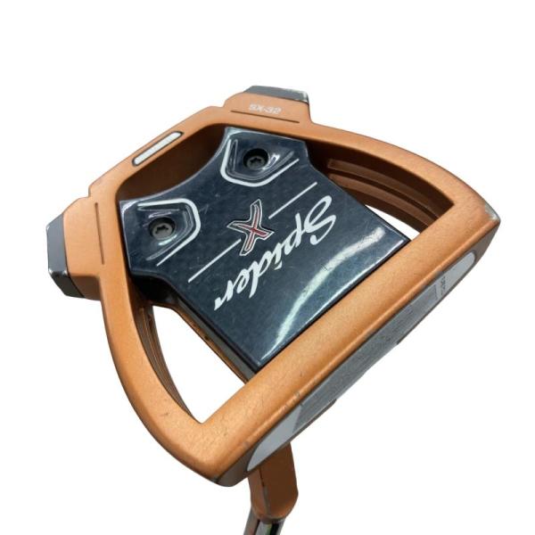 中古　Cランク　テーラーメイド　Ｓｐｉｄｅｒ　Ｘ　Ｓｐｉｄｅｒ　Ｘ　ＣＯＰＰＥＲ／ＷＨＩＴＥ　スモールスラント　３４インチ　パター　スチール（ブラック） 　フレックスその他 ロフト角:3.00