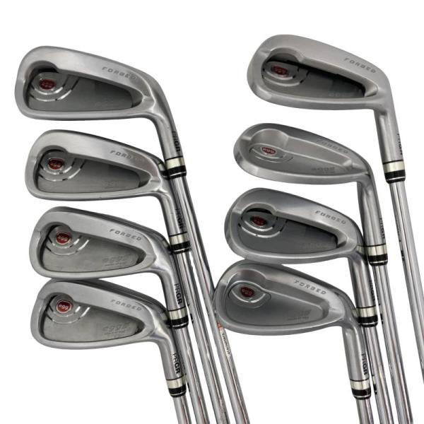 中古　Cランク　プロギア　ｅｇｇ　ｅｇｇ　ＰＦ（２０１７）　　８Ｓ（実本数：８本セット）　アイアンセット　スチール 　フレックスＳＲ ロフト角:26.00