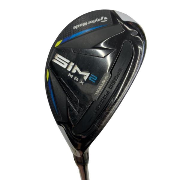 中古　Cランク　テーラーメイド　ＳＩＭ２　ＳＩＭ２　ＭＡＸ　Ｕ３　ユーティリティ　ＴＥＮＳＥＩ　ＢＬＵＥ　ＴＭ６０（ＳＩＭ２　ＵＴ） 　フレックスＳ ロフト角:19.00