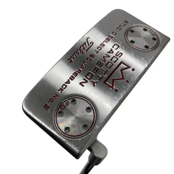 中古　Dランク　タイトリスト　ＳＣＯＴＴＹ　ＣＡＭＥＲＯＮ　ＳＴＵＤＩＯ　ＳＥＬＥＣＴ　ＳＣＯＴＴＹ　ＣＡＭＥＲＯＮ　ＳＴＵＤＩＯ　ＳＥＬＥＣＴ　ＳＱＵＡＲＥＢＡＣＫ　２　３４インチ　パター　スチール 　フレックスその他 ロフト角:4.00