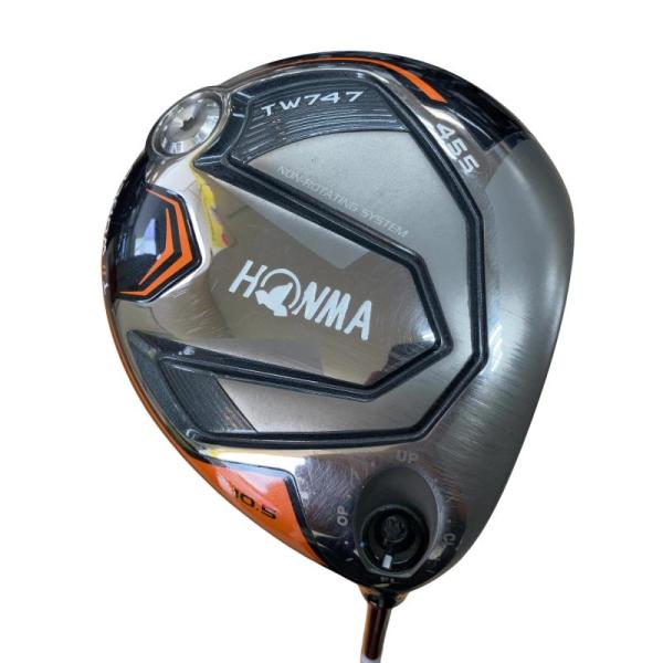 中古　Cランク　本間ゴルフ　ＴＯＵＲ　ＷＯＲＬＤ　ＴＯＵＲ　ＷＯＲＬＤ　ＴＷ７４７　４５５　１０．５°　ドライバー　ＶＩＺＡＲＤ　ＦＤ−６ 　フレックスＳ ロフト角:10.50