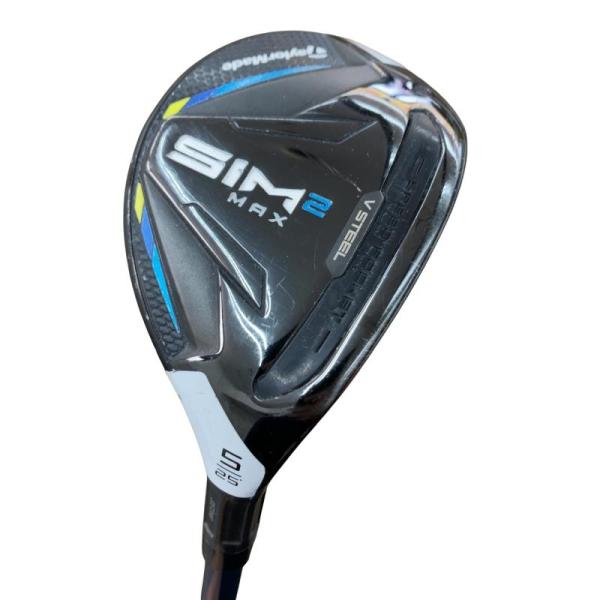 中古　Cランク　テーラーメイド　ＳＩＭ２　ＳＩＭ２　ＭＡＸ　Ｕ５　ユーティリティ　ＴＥＮＳＥＩ　ＢＬＵＥ　ＴＭ６０（ＳＩＭ２　ＵＴ） 　フレックスＳ ロフト角:25.00