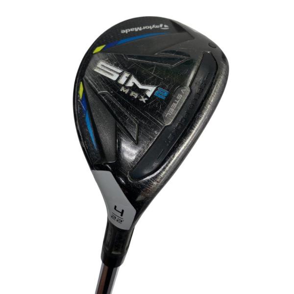 中古　Eランク　テーラーメイド　ＳＩＭ２　ＳＩＭ２　ＭＡＸ　Ｕ４　ユーティリティ　ＫＢＳ　ＭＡＸ　ＭＴ８５　ＪＰ 　フレックスＳ ロフト角:22.00