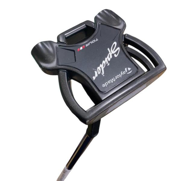 中古　Cランク　テーラーメイド　Ｓｐｉｄｅｒ　Ｔｏｕｒ　Ｓｐｉｄｅｒ　Ｔｏｕｒ　ＢＬＡＣＫ（２０２０）（サイトライン）　ショートスラント　３４インチ　ＵＳＡ　パター　スチール 　フレックスその他 ロフト角:3.00