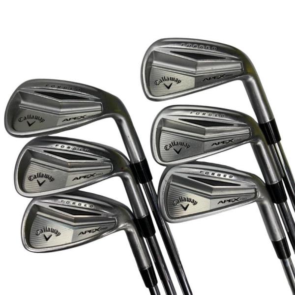 中古　Cランク　キャロウェイ　ＡＰＥＸ　ＡＰＥＸ　ＰＲＯ　　６Ｓ（実本数：６本セット）　アイアンセット　Ｄｙｎａｍｉｃ　Ｇｏｌｄ 　フレックスＳ ロフト角:26.00