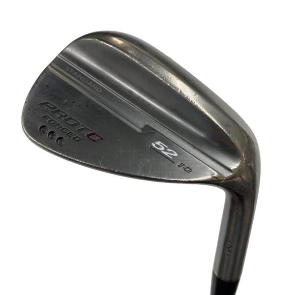 中古　Cランク　ＰＲＯＴＯ−ＣＯＮＣＥＰＴ　ＰＲＯＴＯ−ＣＯＮＣＥＰＴ　ＰＲＯＴＯ−ＣＯＮＣＥＰＴ　ＦＯＲＧＥＤ　ＷＥＤＧＥ（メッキ）　５２°／１０°　ウェッジ　リシャフト 　フレックスその他 ロフト角:52.00