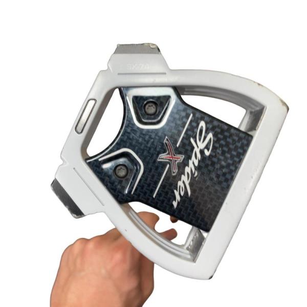 中古　Cランク　テーラーメイド　Ｓｐｉｄｅｒ　Ｘ　Ｓｐｉｄｅｒ　Ｘ　ＣＨＡＬＫ／ＷＨＩＴＥ　センターシャフト　３４インチ　パター　スチール（ブラック） 　フレックスその他 ロフト角:3.00