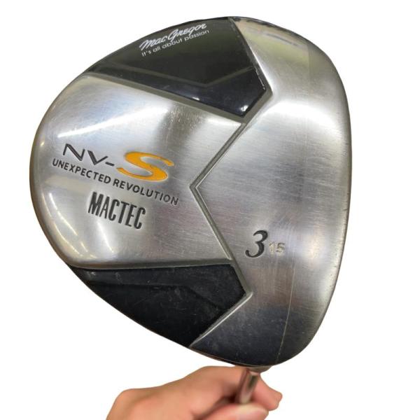 中古　Cランク　マグレガー　ＭＡＣＴＥＣ　ＭＡＣＴＥＣ　ＮＶ−Ｓ　３Ｗ　フェアウェイウッド　ＮＶ−Ｓ　ＭＭ０３ｆｗトリプルアクション 　フレックスＳ ロフト角:15.00