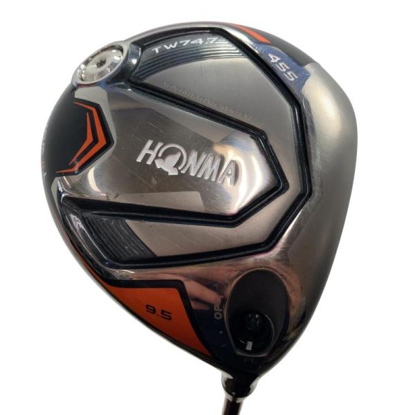 中古　Cランク　本間ゴルフ　ＴＯＵＲ　ＷＯＲＬＤ　ＴＯＵＲ　ＷＯＲＬＤ　ＴＷ７４７　４５５　　９．５°　ドライバー　ＶＩＺＡＲＤ　ＦＤ−６ 　フレックスＳ ロフト角:9.50