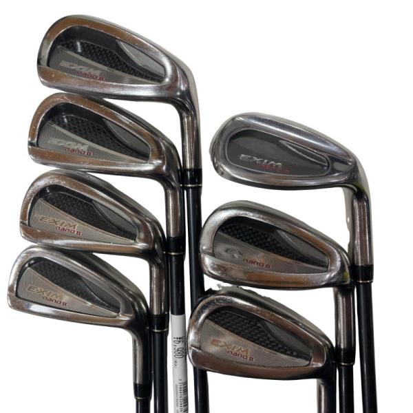中古　Cランク　マジェスティゴルフ（旧マルマン）　ＥＸＩＭ　ＥＸＩＭ　ｎａｎｏ　ＩＩ　　８Ｓ（実本数：７本セット）　アイアンセット　ＥＸＩＭ　ＥＸ−０３ 　フレックスＲ ロフト角:24.00