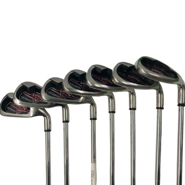 中古　Cランク　キャロウェイ　ＢＩＧ　ＢＥＲＴＨＡ　ＢＩＧ　ＢＥＲＴＨＡ　ＩＲＯＮＳ（２００６）　　７Ｓ　ＵＳＡ（実本数：７本セット）　アイアンセット　ＢＩＧ　ＢＥＲＴＨＡ　ＳＴＥＥＬ 　フレックスＵＮＩ ロフト角:26.00