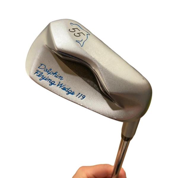 中古　Dランク　キャスコ　Ｄｏｌｐｈｉｎ　Ｆｌｙｉｎｇ　Ｗｅｄｇｅ　Ｄｏｌｐｈｉｎ　Ｆｌｙｉｎｇ　Ｗｅｄｇｅ　ＤＦＷ−１１９　５５°　３４インチ（ジャンボグリップ）　ウェッジ　Ｄｏｌｐｈｉｎ　オリジナルスチール 　フレックスその他 ロフト角...