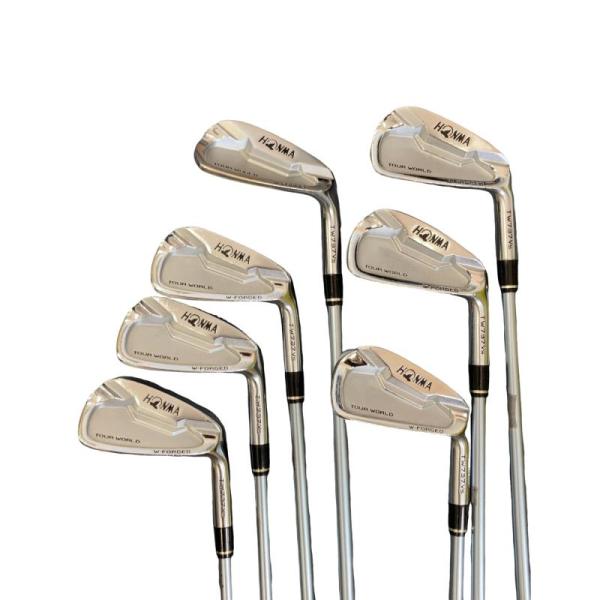 中古　Dランク　本間ゴルフ　ＴＯＵＲ　ＷＯＲＬＤ　ＴＯＵＲ　ＷＯＲＬＤ　ＴＷ７３７Ｖｓ　６Ｓ（実本数：６本セット）　アイアンセット　純正特注シャフト 　フレックスＳ ロフト角:24.00