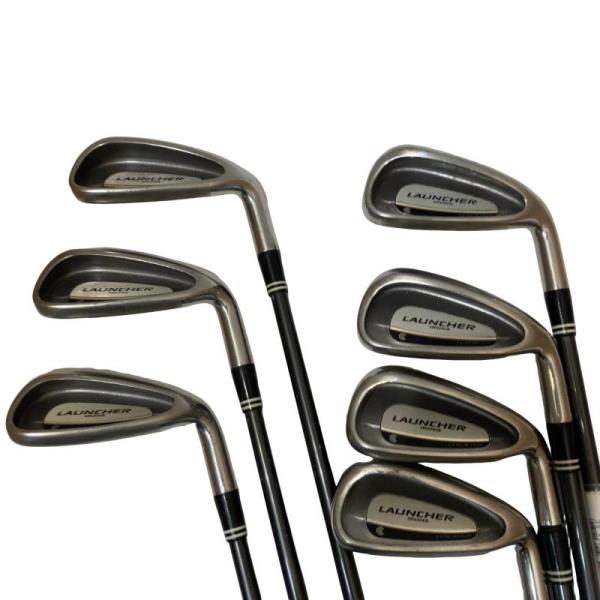 中古　Dランク　クリーブランド　ＬＡＵＮＣＨＥＲ　ＬＡＵＮＣＨＥＲ　ＩＲＯＮＳ　　８Ｓ（実本数：７本セット）　アイアンセット　ＬＡＵＮＣＨＥＲ 　フレックスＲ ロフト角:27.00