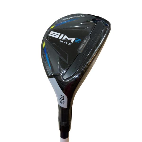 中古　Cランク　テーラーメイド　ＳＩＭ２　ＳＩＭ２　ＭＡＸ　Ｕ３　ユーティリティ　ＴＥＮＳＥＩ　ＢＬＵＥ　ＴＭ６０（ＳＩＭ２　ＵＴ） 　フレックスＳ ロフト角:19.00