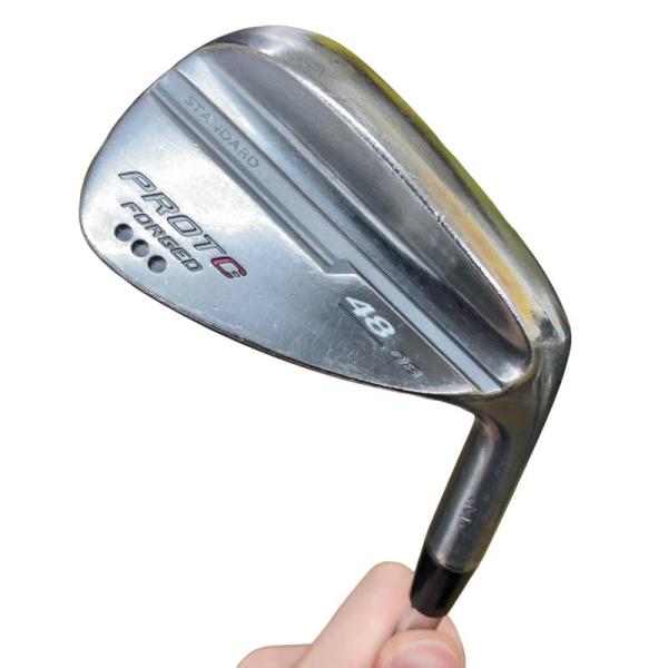中古　Dランク　ＰＲＯＴＯ−ＣＯＮＣＥＰＴ　ＰＲＯＴＯ−ＣＯＮＣＥＰＴ　ＰＲＯＴＯ−ＣＯＮＣＥＰＴ　ＦＯＲＧＥＤ　ＷＥＤＧＥ（メッキ）　４８°／０８°　ウェッジ　純正特注シャフト 　フレックスその他 ロフト角:48.00