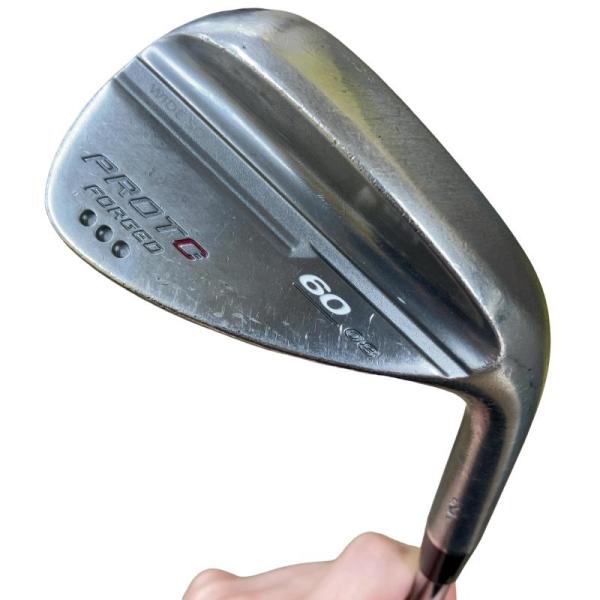 中古　Dランク　ＰＲＯＴＯ−ＣＯＮＣＥＰＴ　ＰＲＯＴＯ−ＣＯＮＣＥＰＴ　ＰＲＯＴＯ−ＣＯＮＣＥＰＴ　ＦＯＲＧＥＤ　ＷＥＤＧＥ（メッキ）　６０°／０８°　ウェッジ　純正特注シャフト 　フレックスその他 ロフト角:60.00