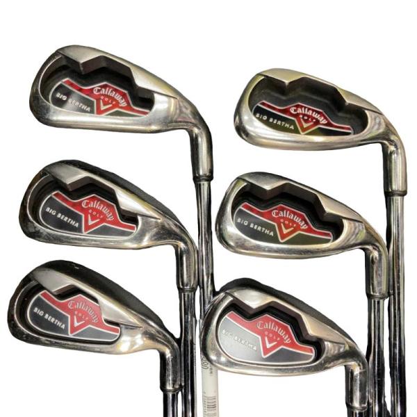 中古　Dランク　キャロウェイ　ＢＩＧ　ＢＥＲＴＨＡ　ＢＩＧ　ＢＥＲＴＨＡ　ＩＲＯＮＳ（２００６）　　６Ｓ（実本数：６本セット）　アイアンセット　ＮＳ　ＰＲＯ　９５０ＧＨ 　フレックスＳ ロフト角:26.00